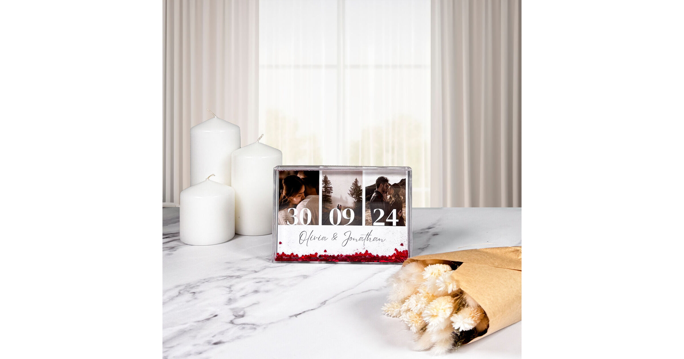 Heart Photo Block 4 x 6" | Inkthreadable